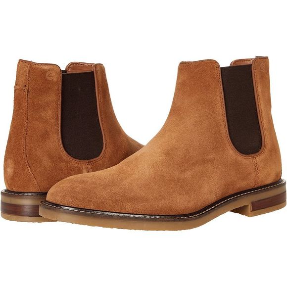 Clarks | Shoes | Clarks Jaxen Chelsea Boot Cola Suede Brown Us Mens 85 ...